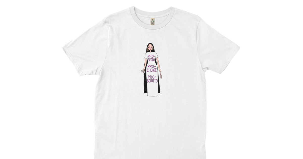 The Pro-choice Pro-secco T-shirt by Emma Allegretti | Everpress