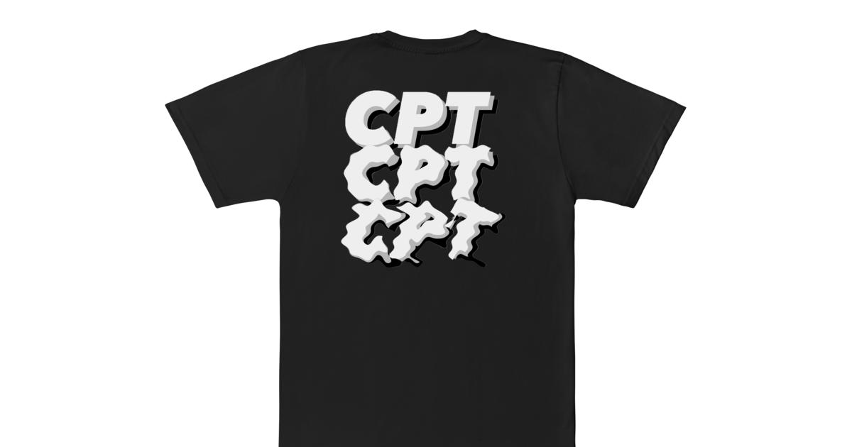 CPT metling logo tee (B&W) | Everpress