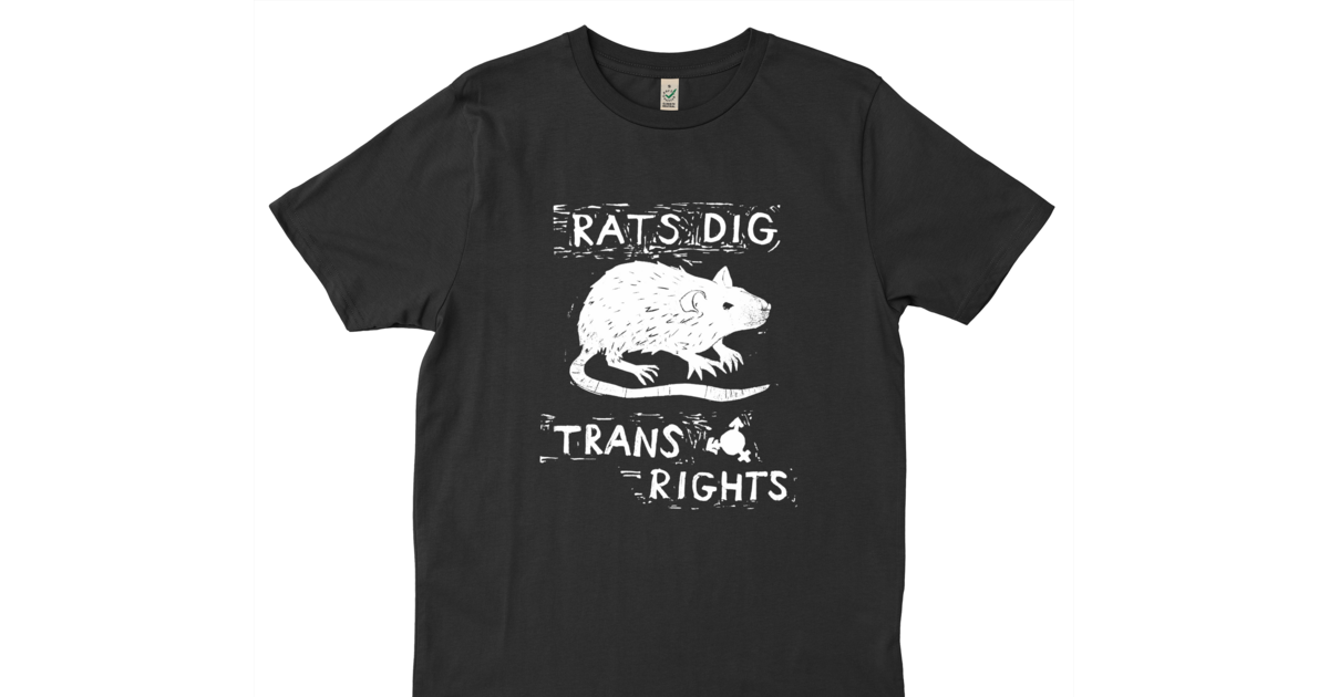 RATS DIG TRANS RIGHTS IN BLACK | Everpress