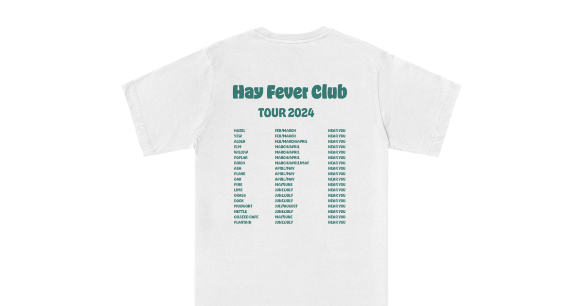 Hay fever club t-shirt | Everpress