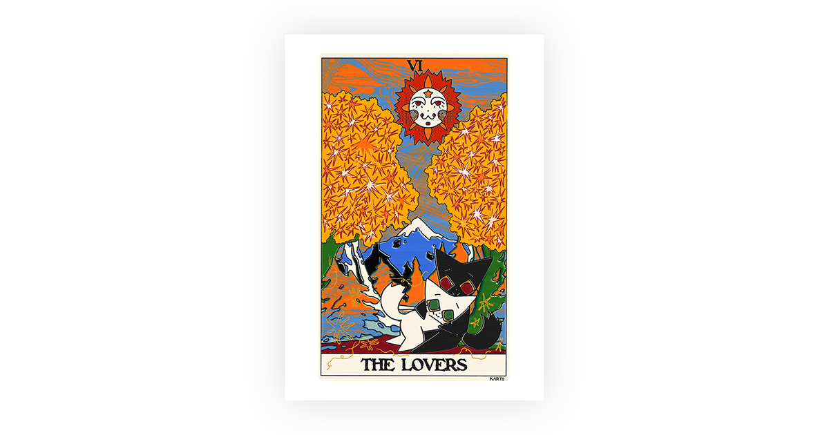 the lovers art print | Everpress