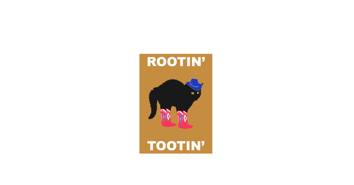 ROOTIN TOOTIN COWBOY CAT PRINT | Everpress